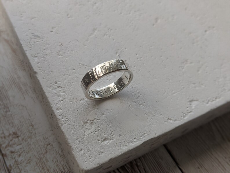 Sterling Silver Secret Message Ring Personalised Chunky - Etsy UK