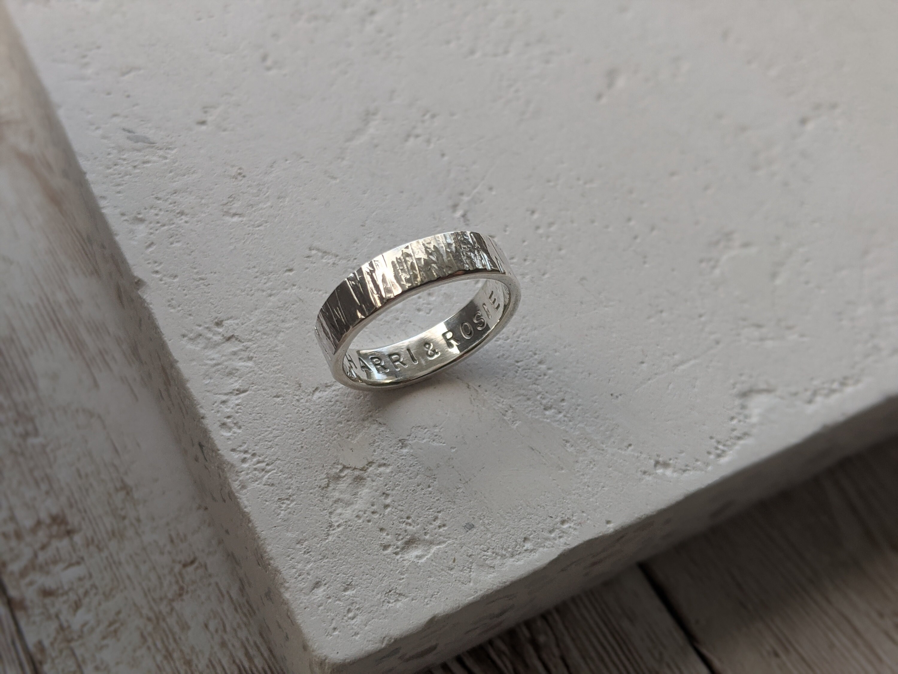 Sterling Silver Secret Message Ring Personalised Chunky - Etsy UK