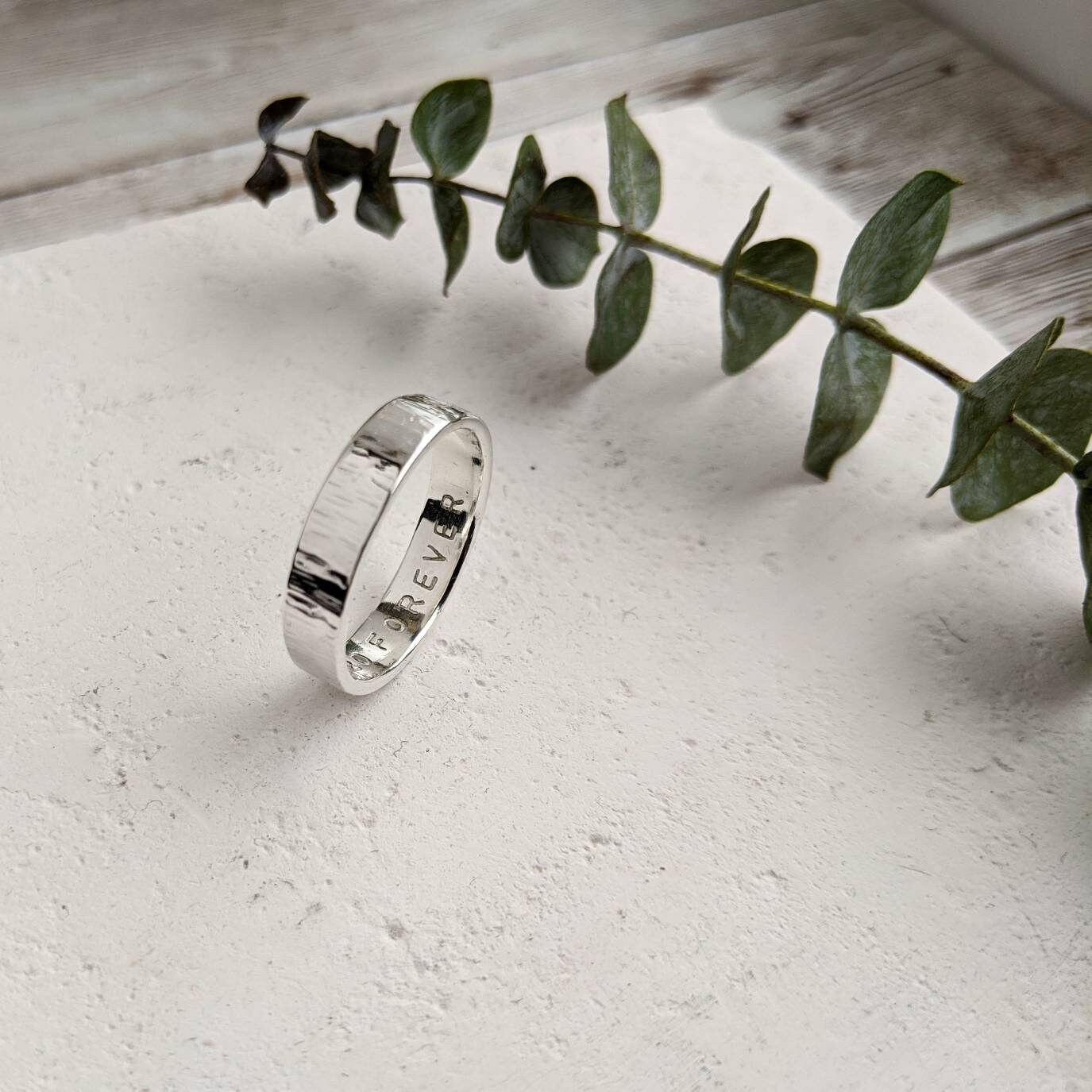 Sterling Silver Secret Message Ring Personalised Chunky | Etsy