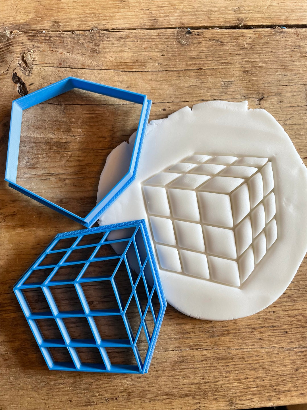 3D Puzzle Cube Biscuit Cookie Cutter, Twisty Puzzle, Magic Cube, 1970's ...