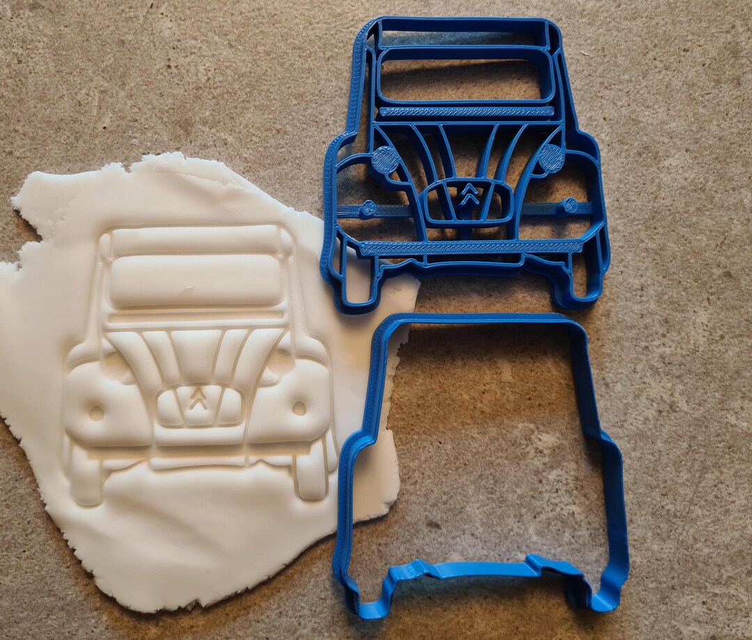 2CV French Car Front View Cookie Cutter, Biscuit Cake Decoration ...