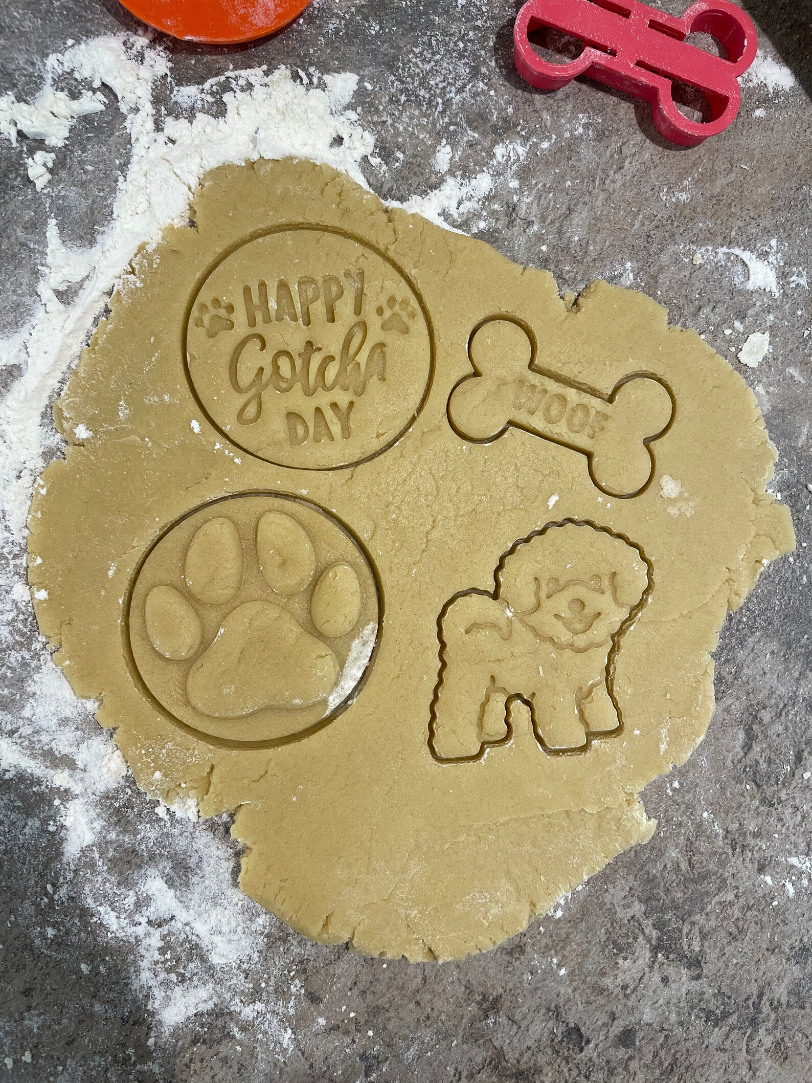 Happy Gotcha Day Embosser With Free Circle Cutter Stamp | Etsy UK