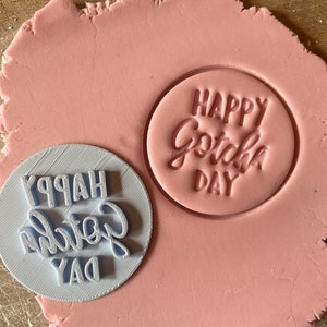 Happy Gotcha Day Embosser With Free Circle Cutter, Stamp, Icing ...