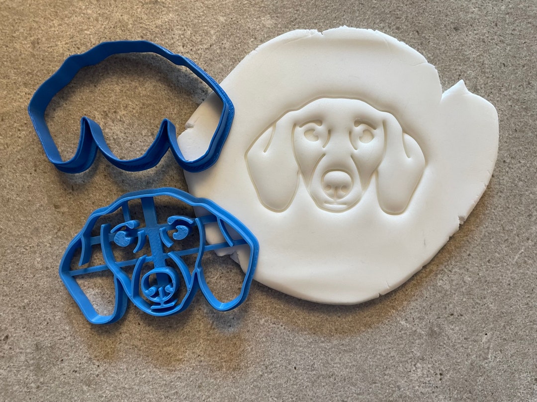 Weiner Dog Face Cookie Cutter, Dashshund Dog, Dog Biscuit, Cute Dog ...