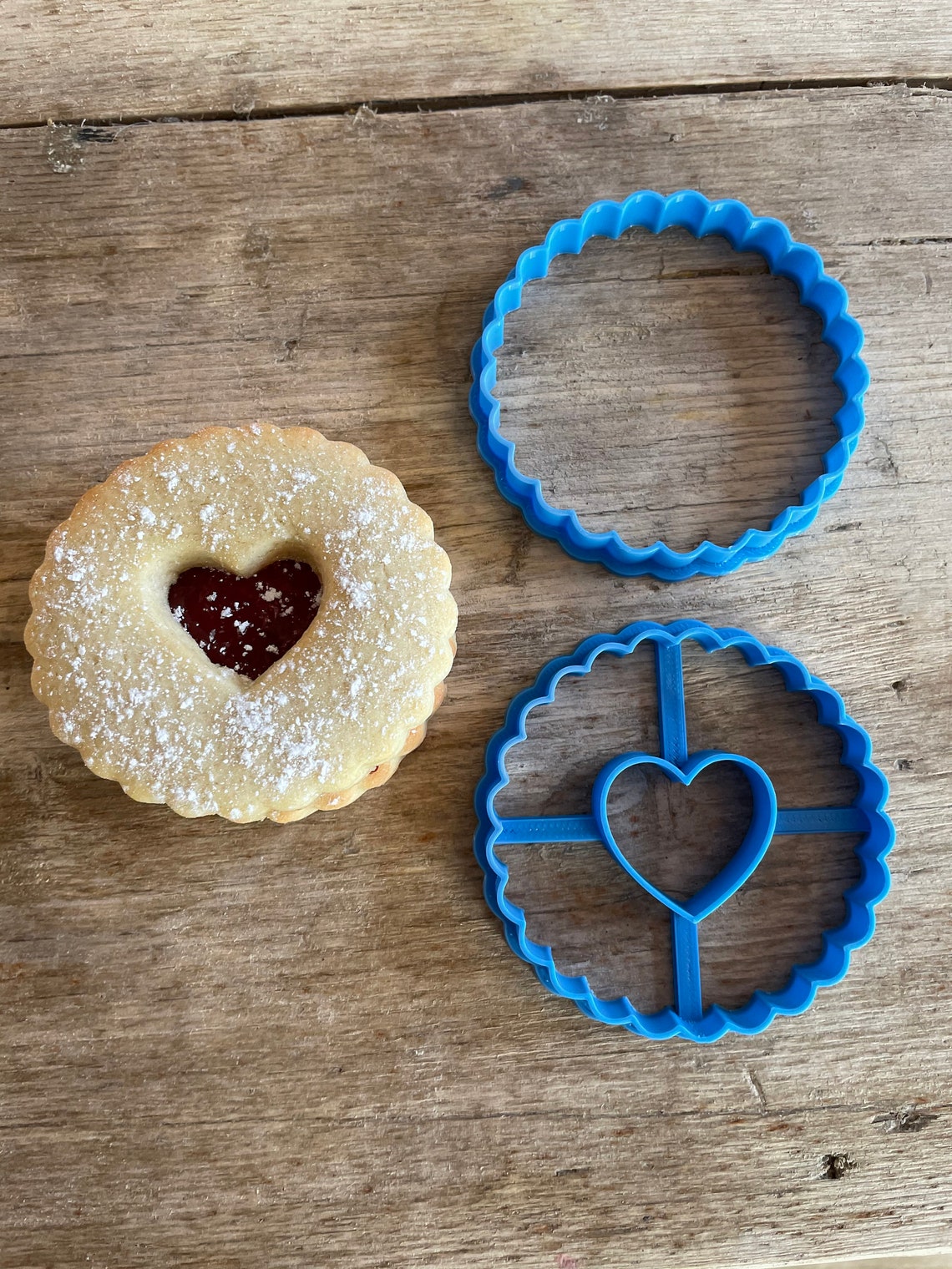 Jammy Ring Jam Heart Biscuit Jam Sandwich Biscuit Cookie - Etsy UK