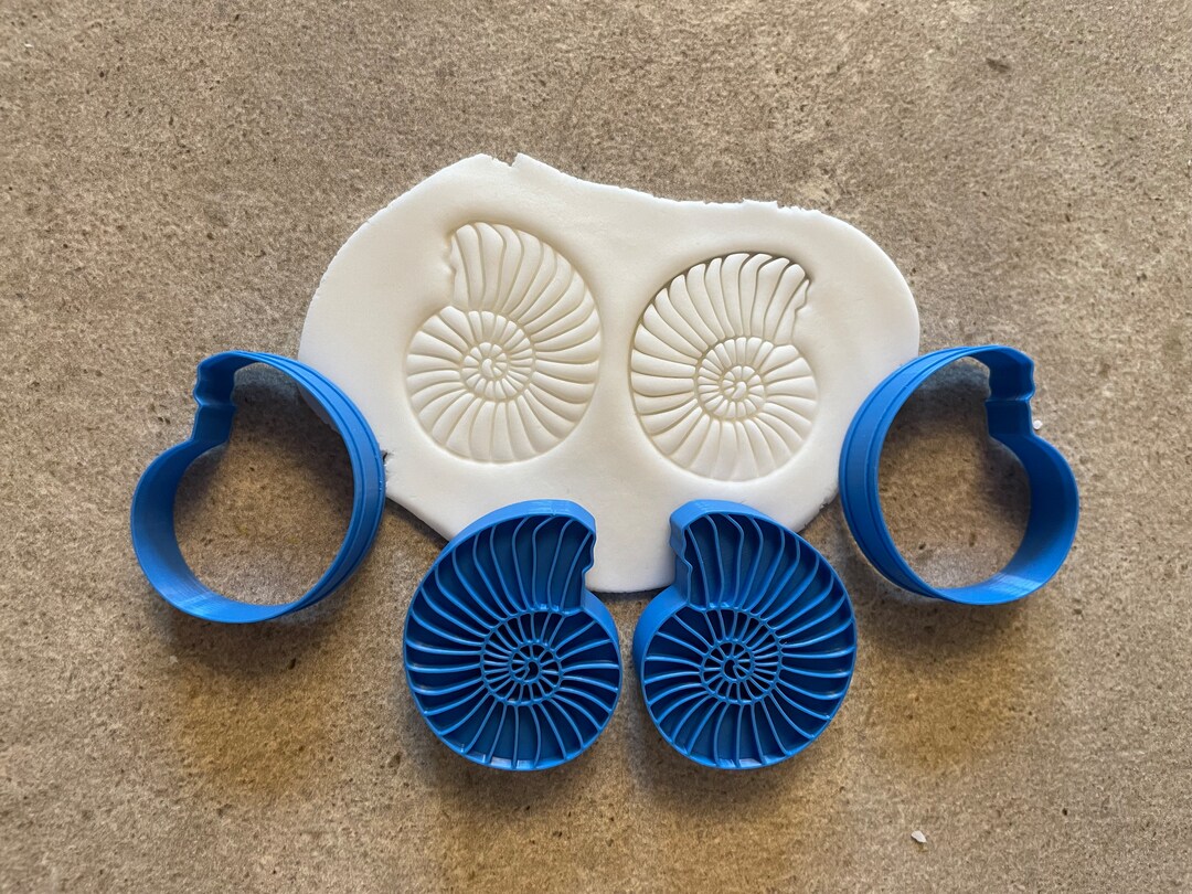 Ammonite Clay Cutter, Animal Earring DIY Pottery Polymer Jewellery ...