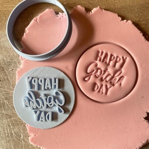 Happy Gotcha Day Embosser With Free Circle Cutter, Stamp, Icing ...