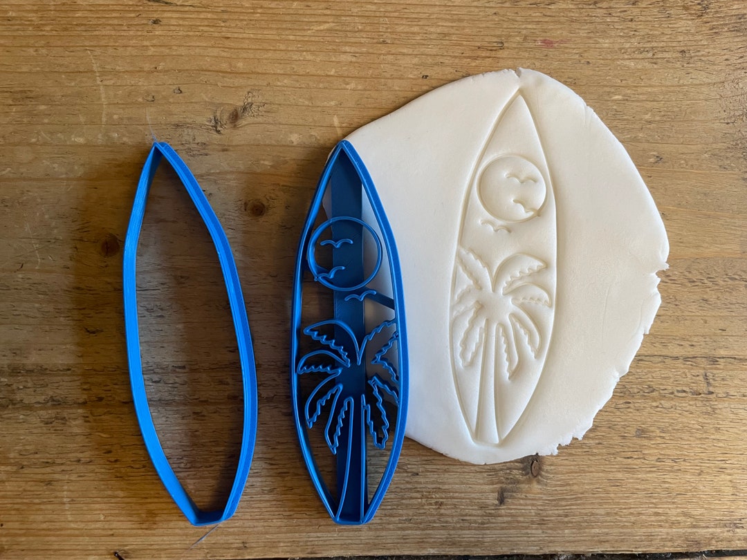 Surf Board Cookie/ Biscuit Cutter, Waves, Water, Summer, Sun, Sugar ...