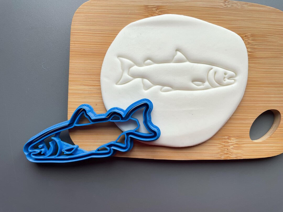 Salmon Fish Cookie Cutter, Biscuit Jungle Animal Sea Ocean Fisherman ...