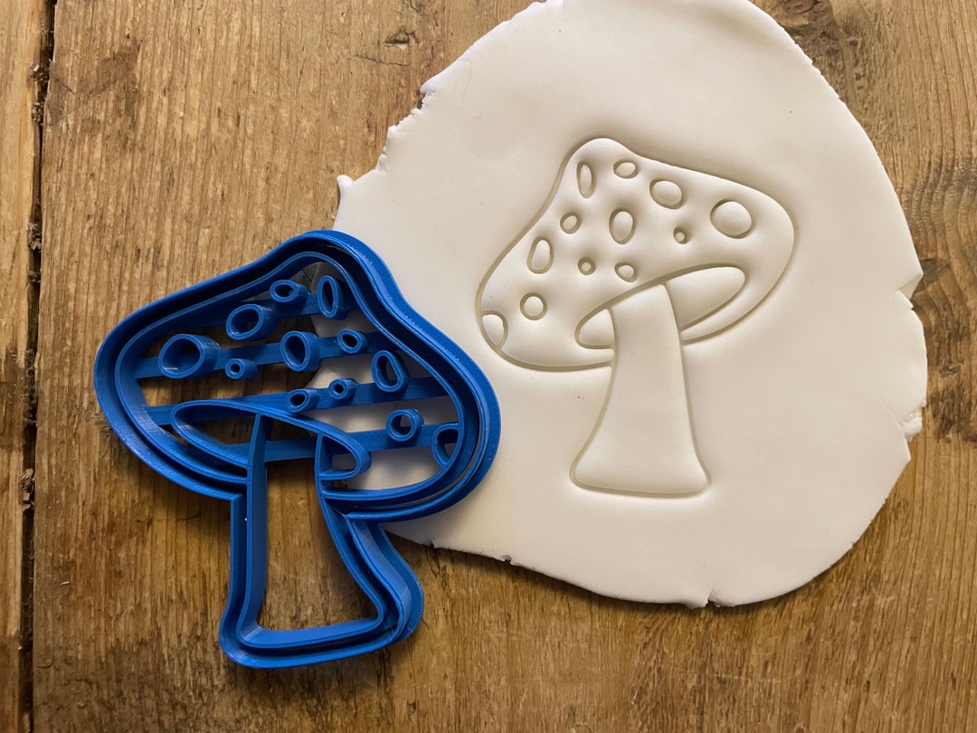 Mushroom Toadstool Cookie Biscuit Fondant Cutter, Nature, Forest, Cake ...