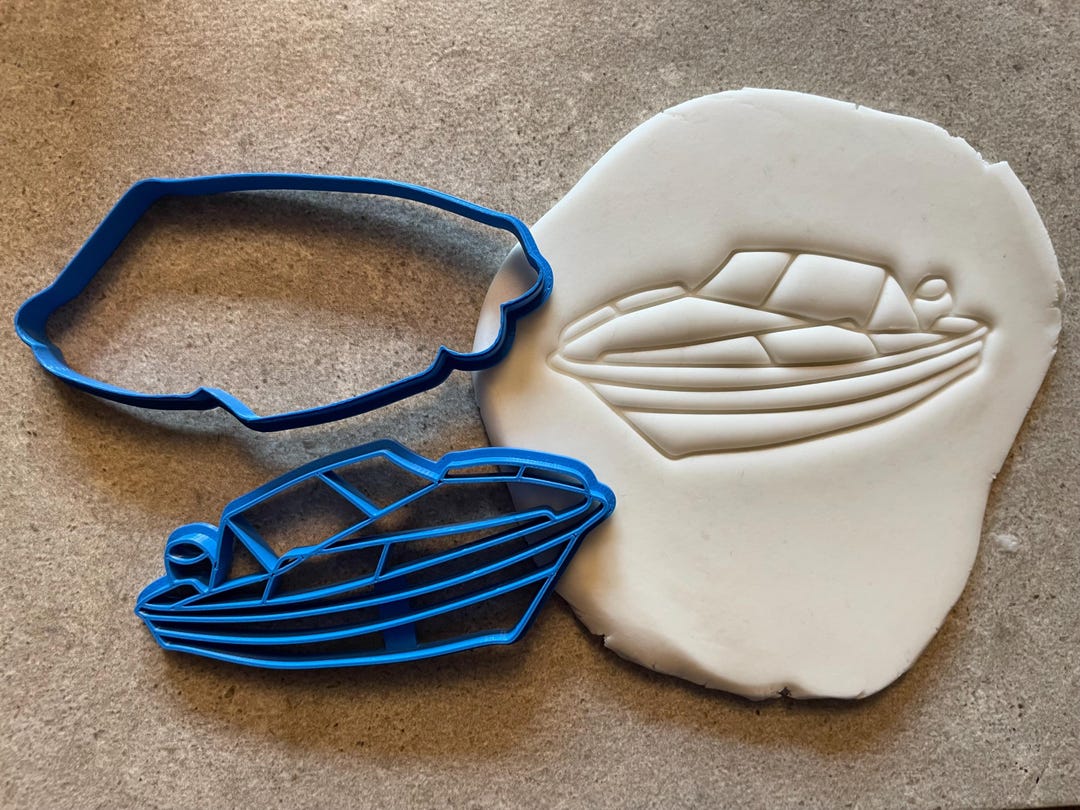 Modern Speed Boat Cookie Cutter, Biscuitwaterways River Boat Sea ...