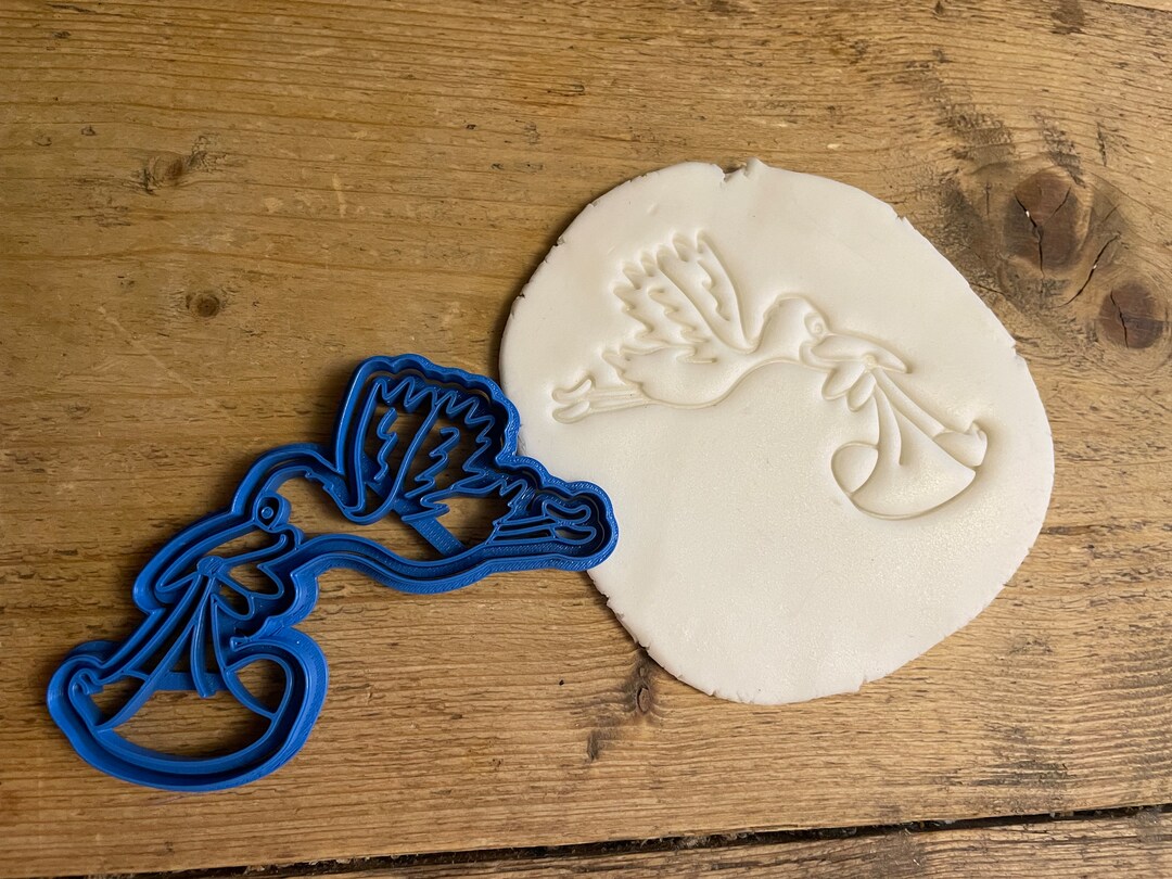 Stork Carrying Baby Cookie/biscuit Cutter, Baking Accessories, Cake ...