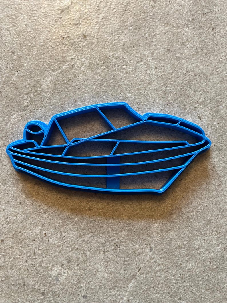 Modern Speed Boat Cookie Cutter, Biscuitwaterways River Boat Sea ...