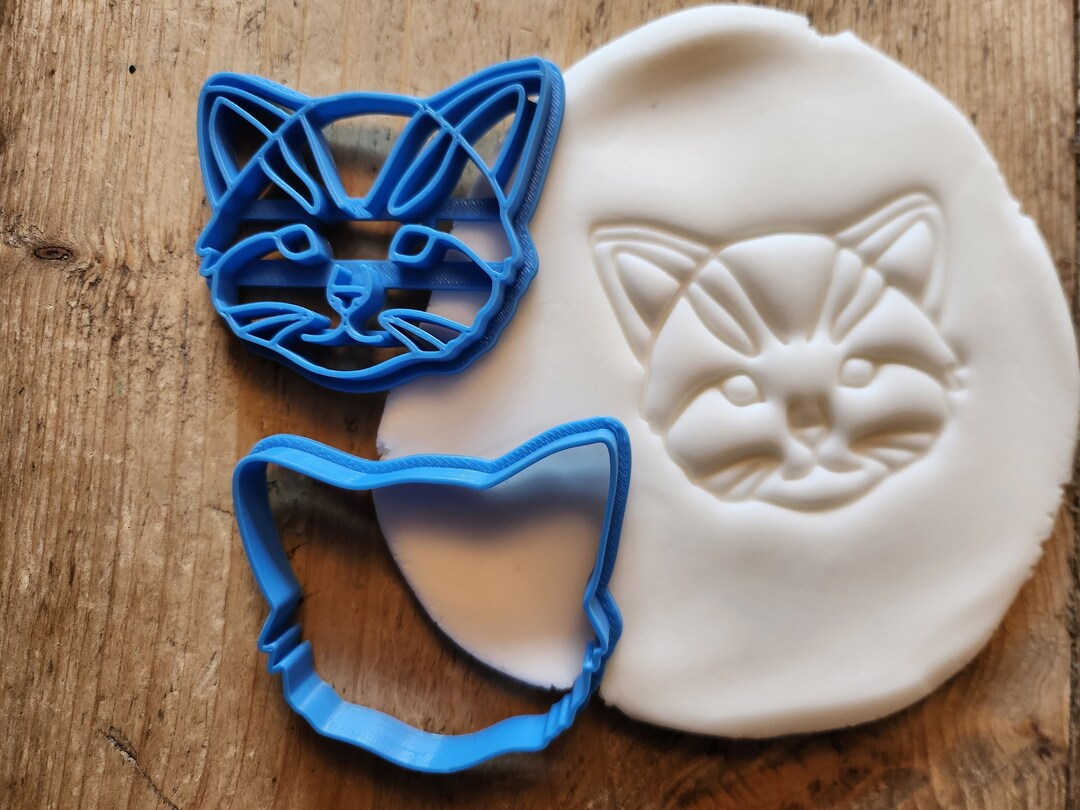 Cute Cat Face Cookie Biscuit Cutter, , Animal Icing Decoration, Cat ...