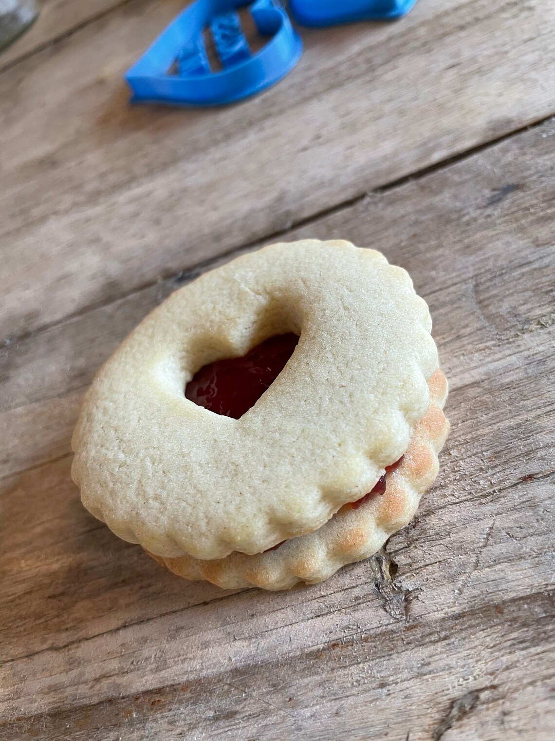 Jammy Ring Jam Heart Biscuit Jam Sandwich Biscuit Cookie - Etsy UK