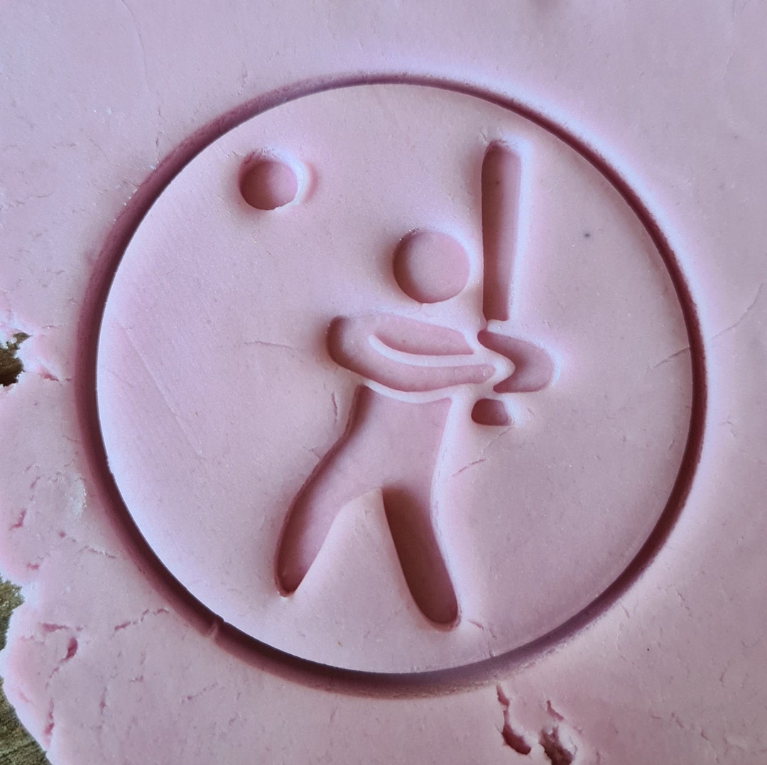 Baseball Player Embosser Stamp With Free Circle Cutter - Etsy