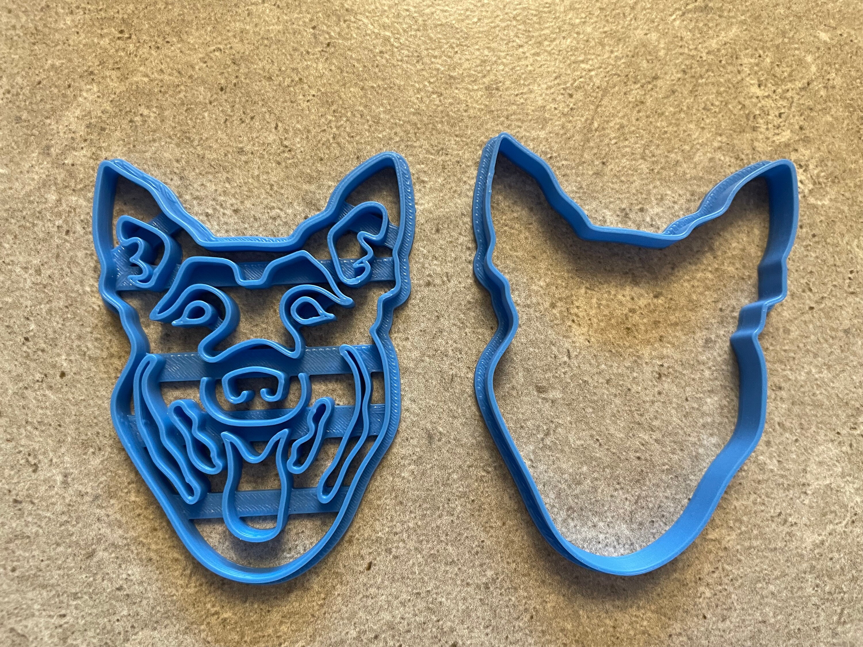 German Shepherd Face Dog Cookie Cutter, Biscuit Cutter, Cute Dog ...
