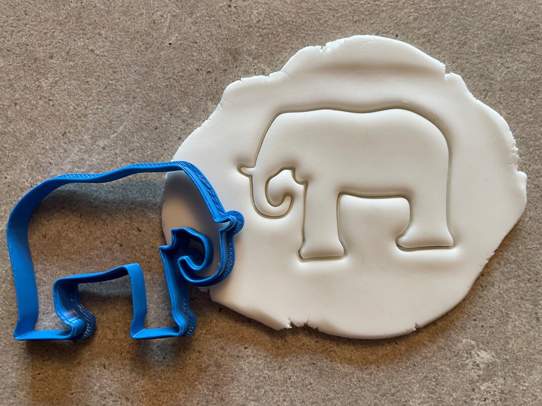 Elephant Outline Cookie Cuter, Biscuit, Cake Decoration, Baking ...