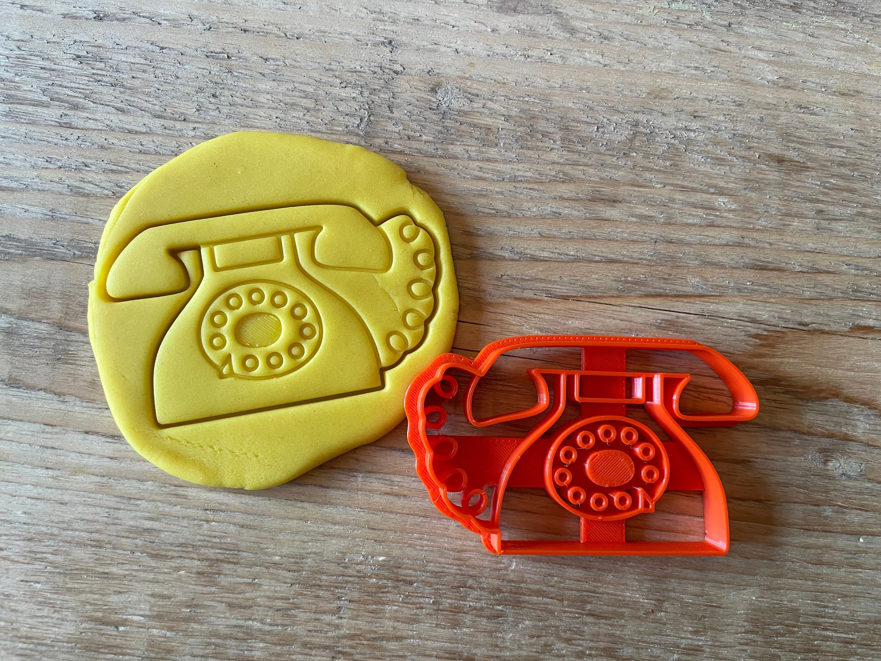 Telephone cookie / biscuit cutter old fashioned icing | Etsy