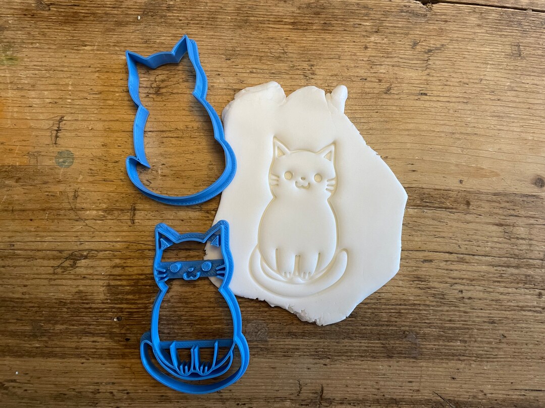 Cat Cookie/ Biscuit Cutter Cute Animal Animal Icing - Etsy