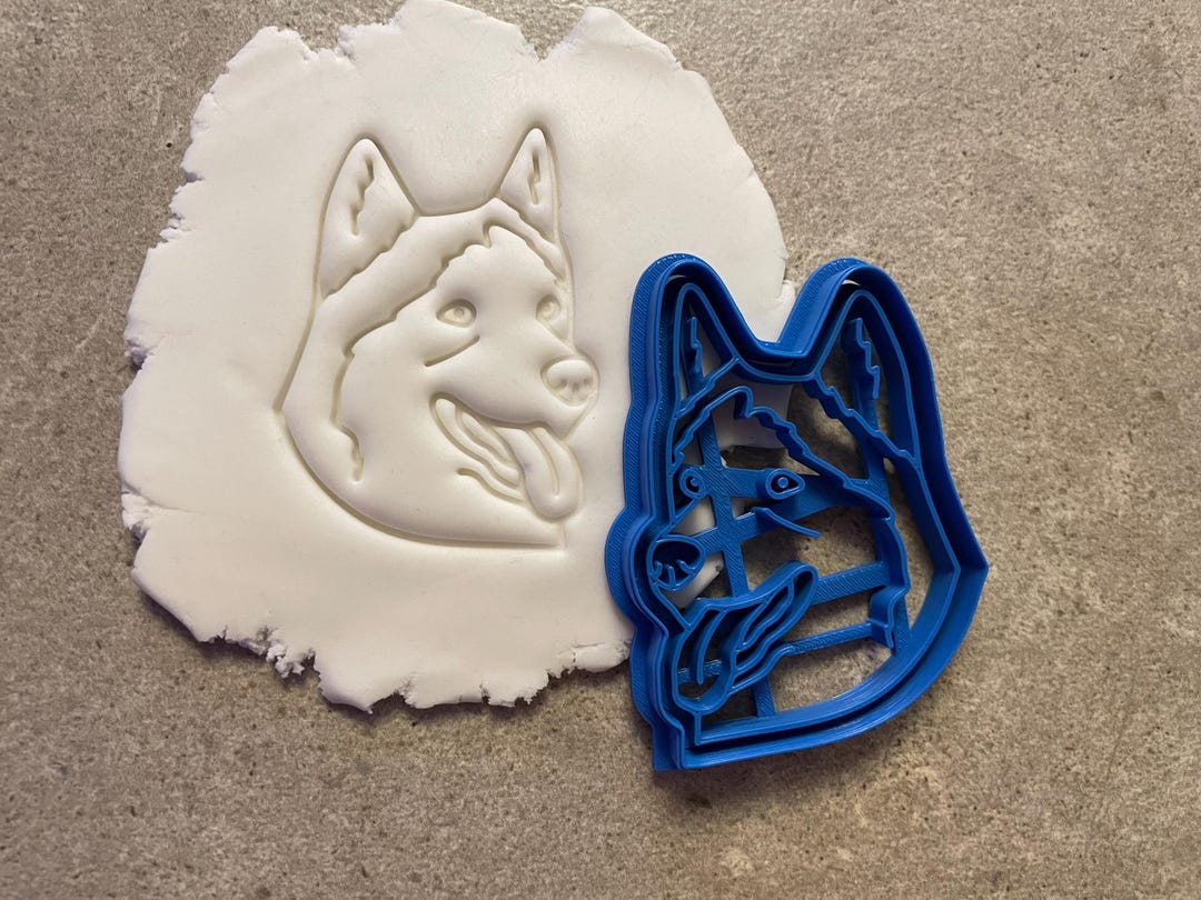 Husky 2 Cookie Cutter, Biscuit Cute Dog Bakery Doggy Animal Pet Winter ...