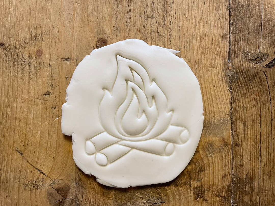 Camp Fire Cookie/ Biscuit Cutter, Cake Design, Icing Decoration, Sugar ...
