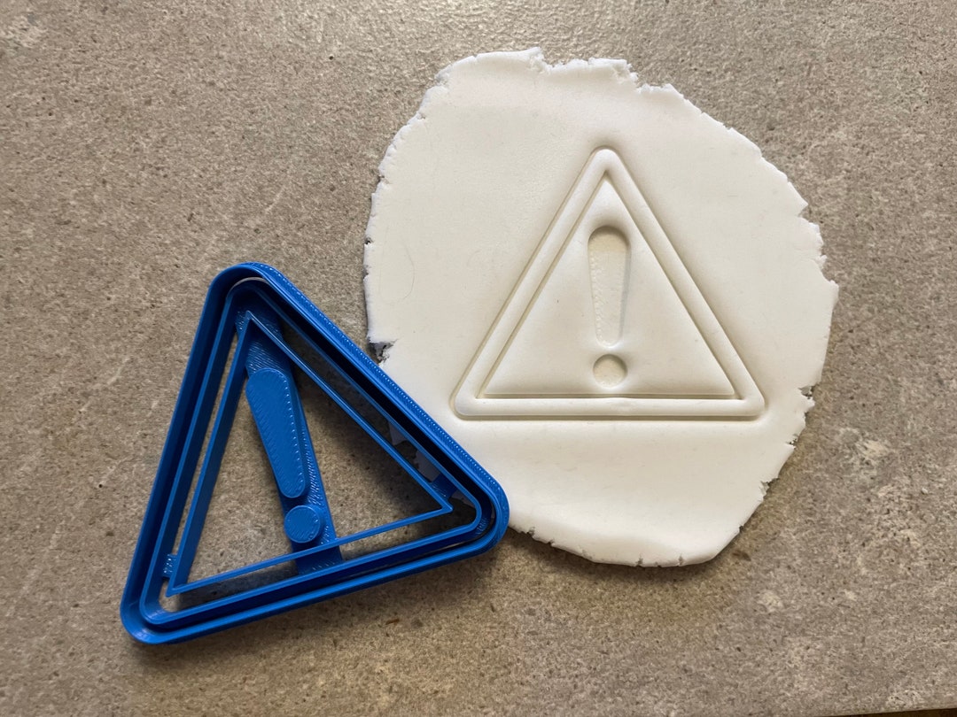 Hazard Sign Cookie Cutter, Biscuit Baking Accessories, Cake Decoration ...