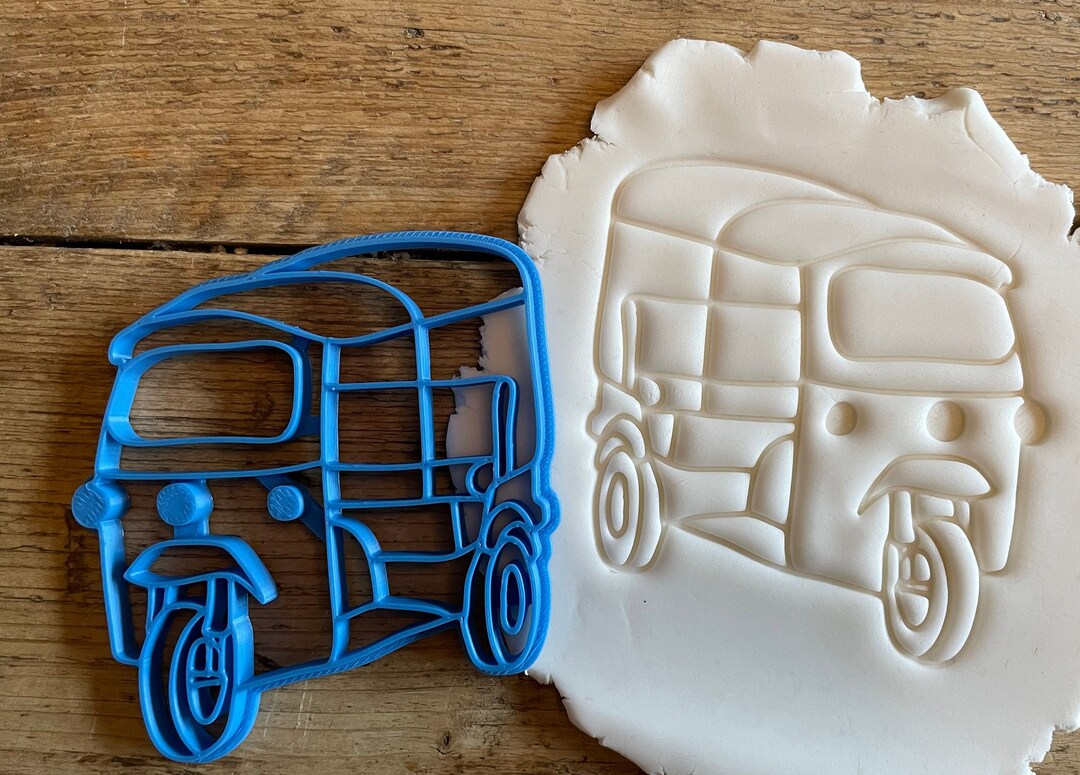 Large Tuk Tuk Cookie/biscuit Cutter, Icing Sugar, Auto Rickshaw, Icing ...