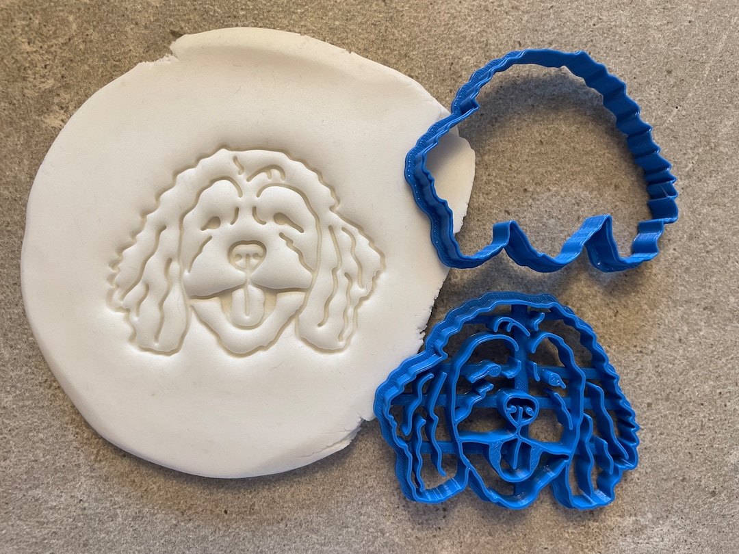 Cockapoo Face Cookie Cutter, Biscuit Cute Dog, Animal Icing Decoration ...