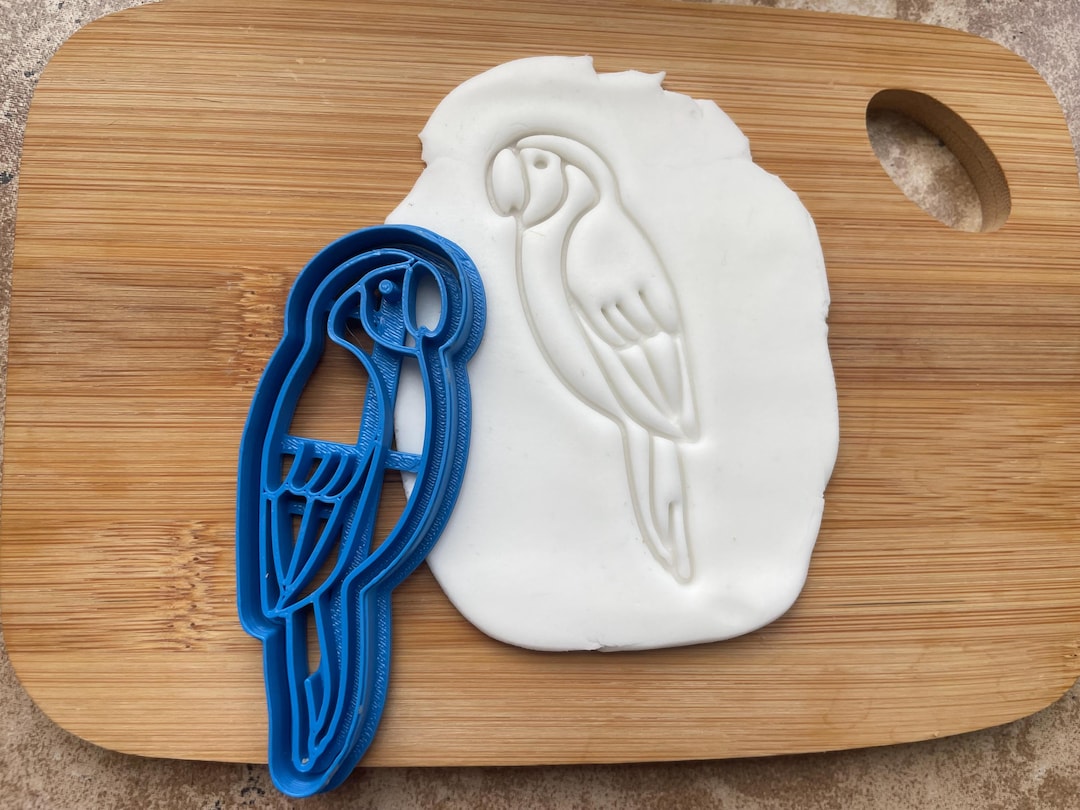 Parrot 2 Cookie Cutter, Bird Biscuit Tropical, Wildlife, Baking ...