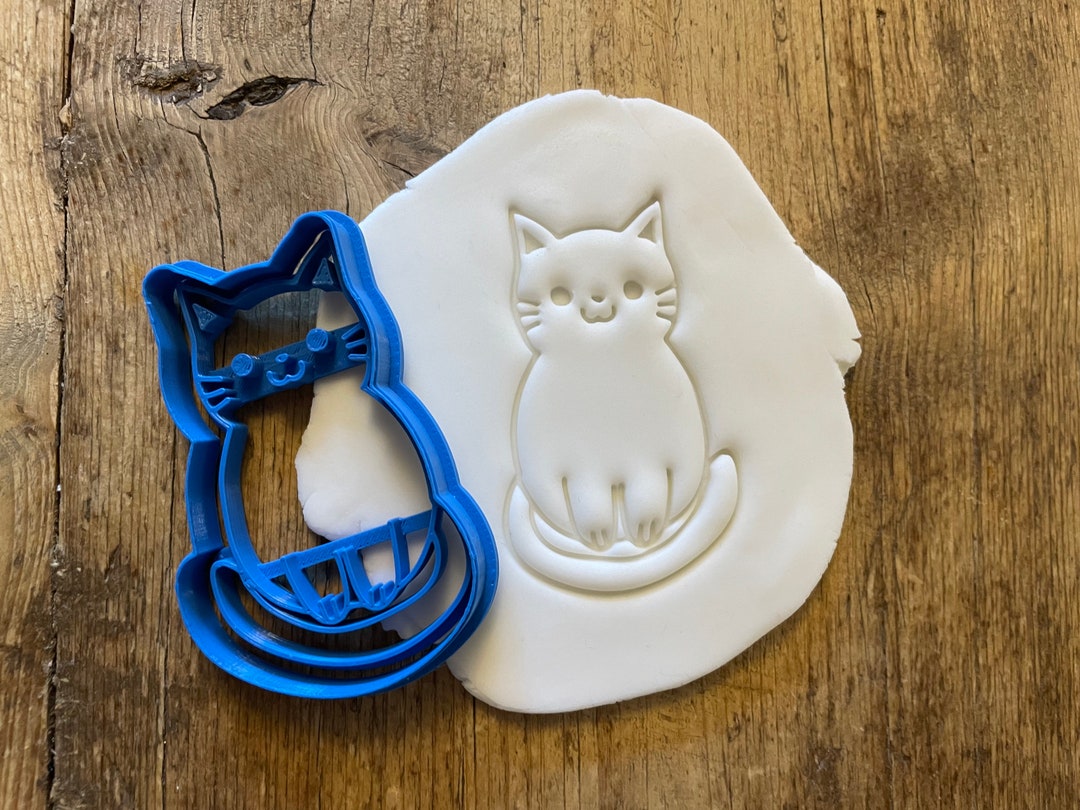 Cat Cookie Biscuit Cutter, Cute Animal, Animal Icing Decoration, UK ...