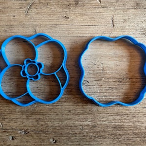 Poppy Cookie/ Biscuit Cutter, Flower, Nature, Decorating, Cake, Icing ...