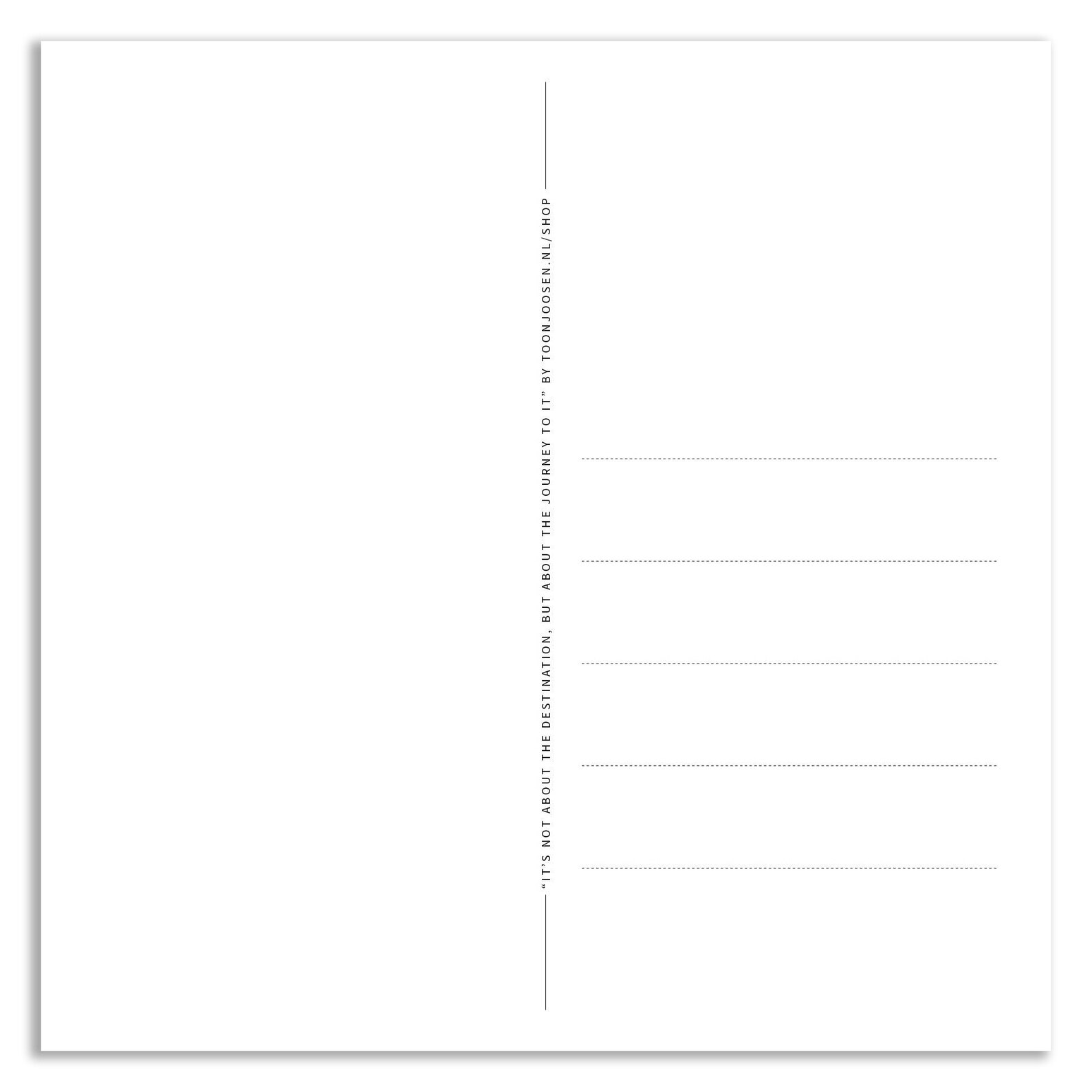 Postcard 'the Journey is the Destination' - Etsy