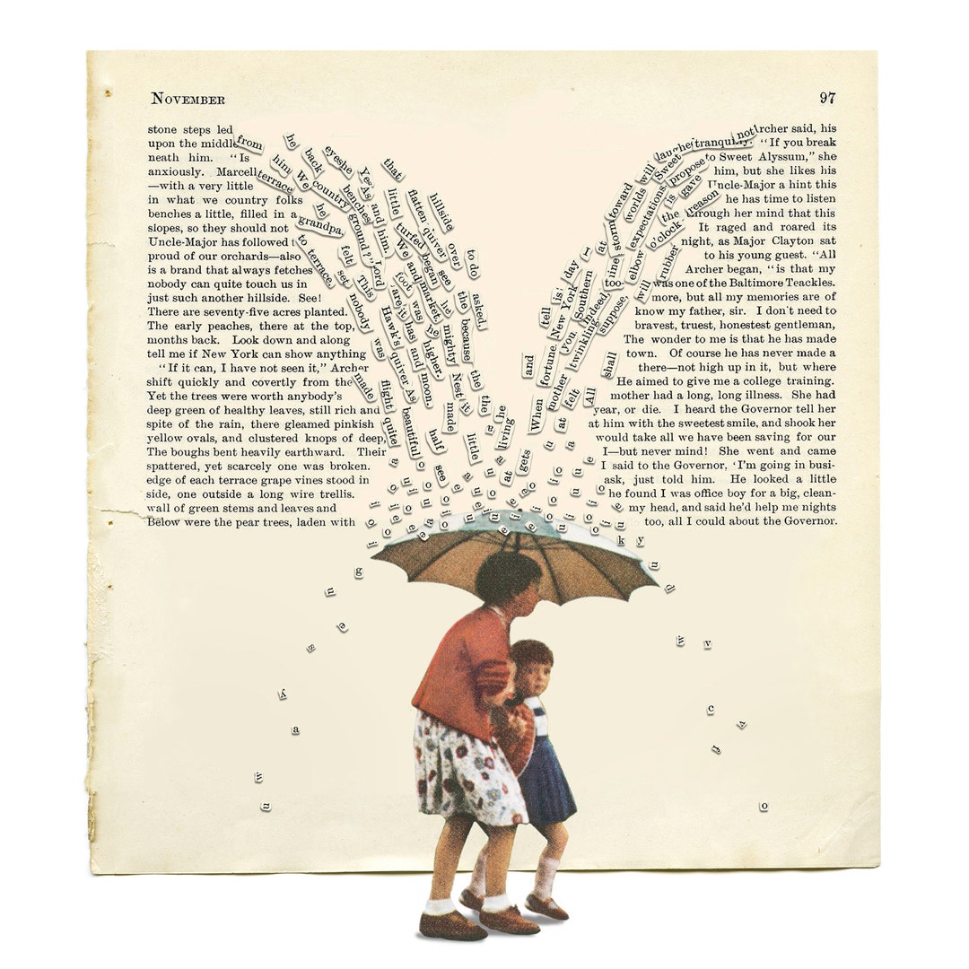 Postcard “oh No, It's Raining Again..." - Etsy