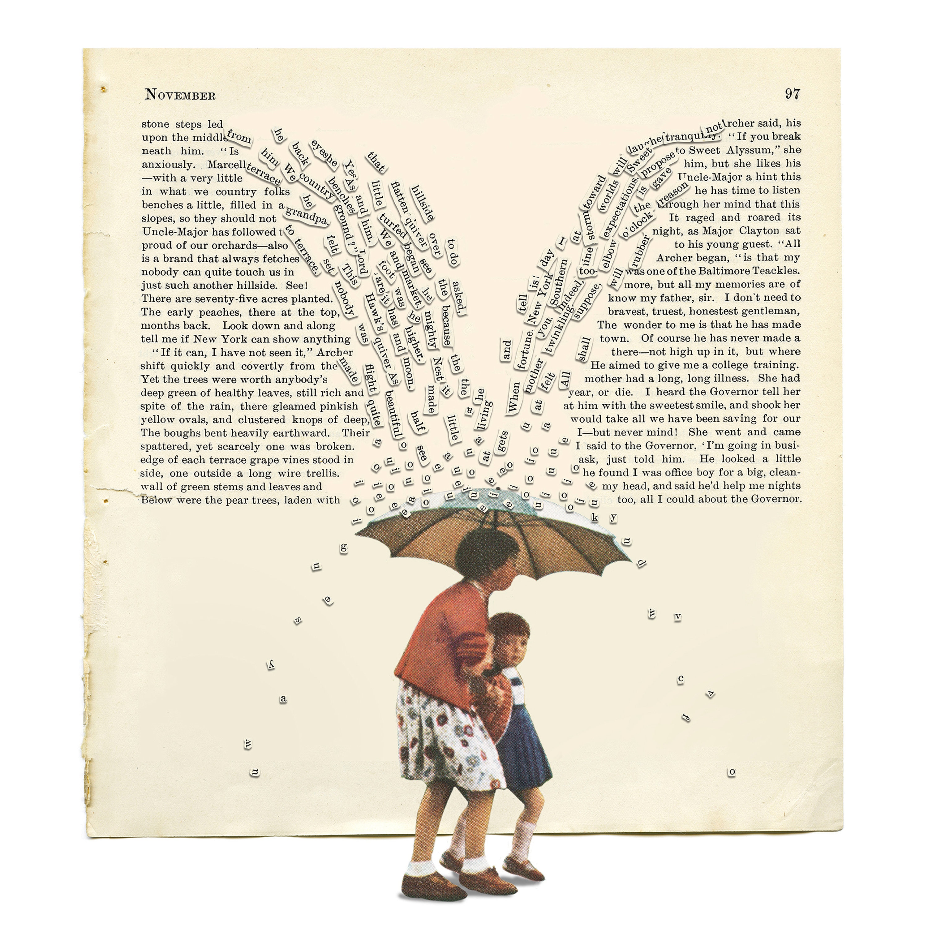 Postcard “oh No, It's Raining Again..." - Etsy