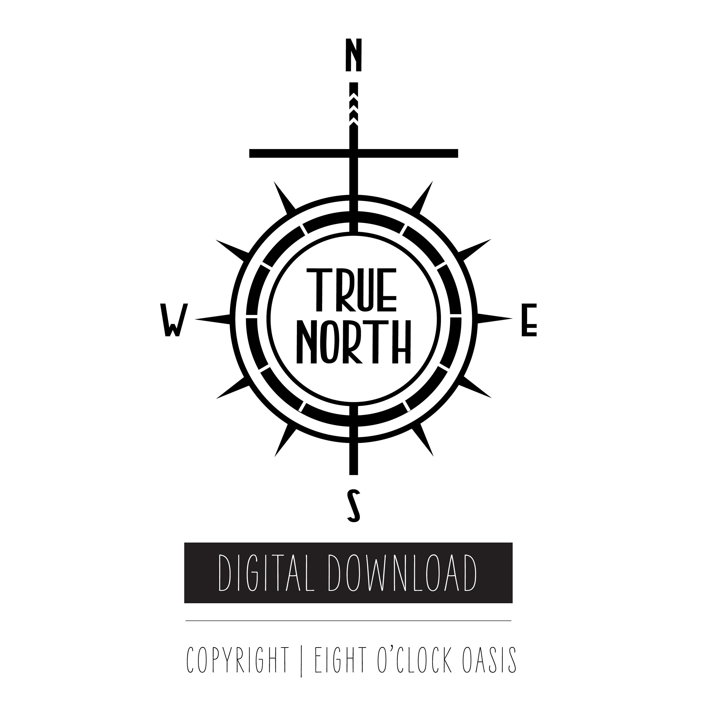True North - SVG File - Etsy