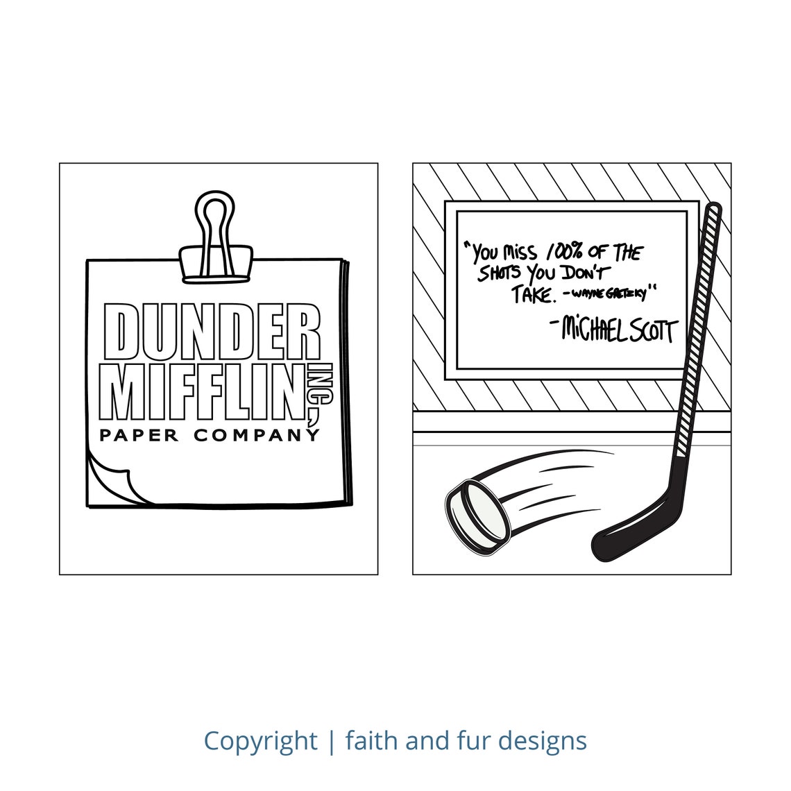 The Office Coloring Book / Pages - Etsy