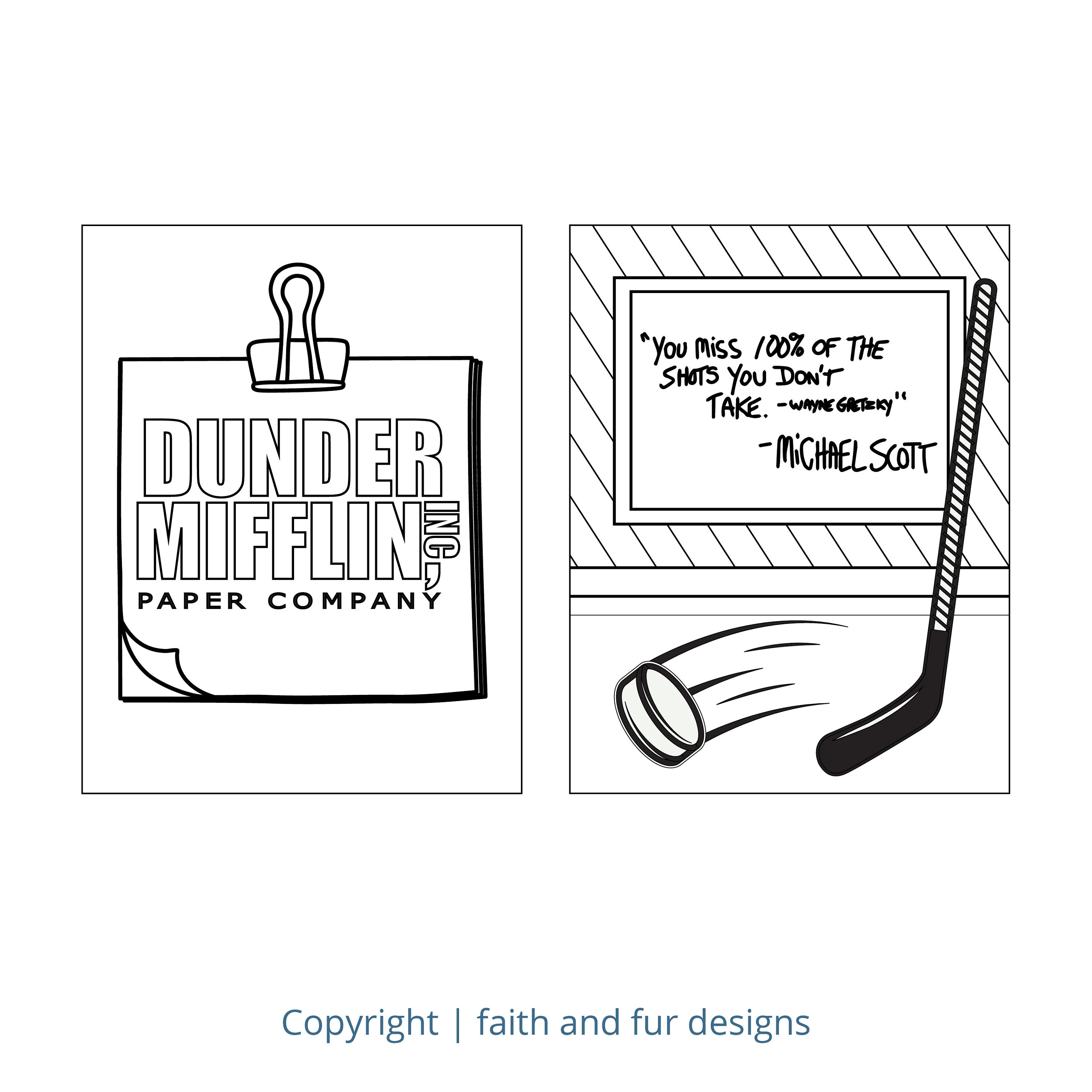 The Office Coloring Book / Pages - Etsy