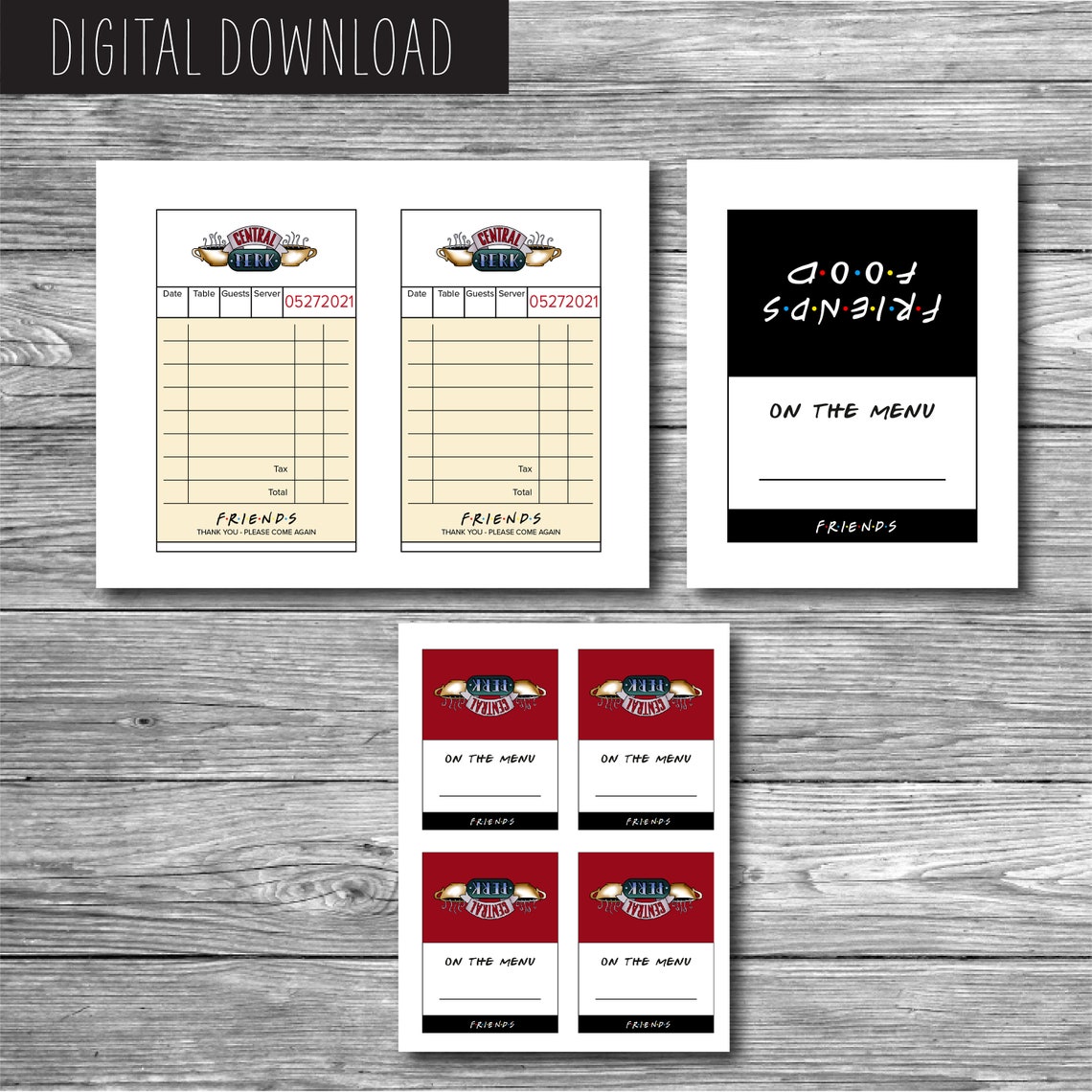 Friends Party Pack! - Etsy