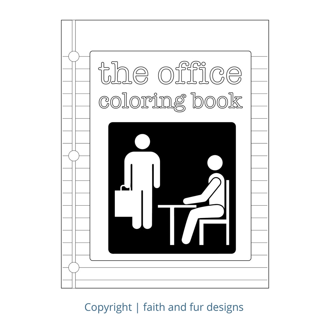 The Office Coloring Book / Pages - Etsy