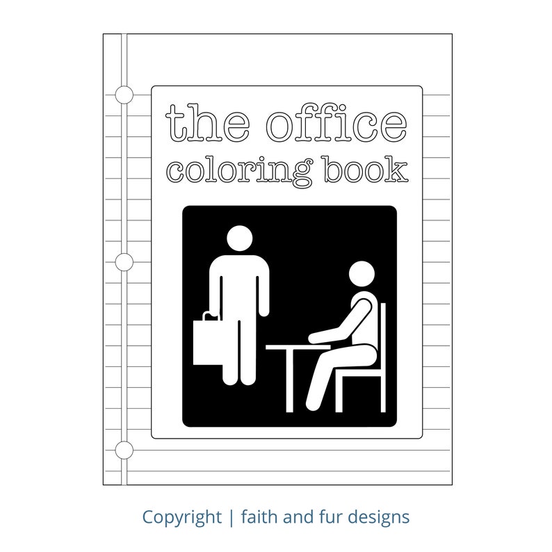 The Office Coloring Book / Pages - Etsy