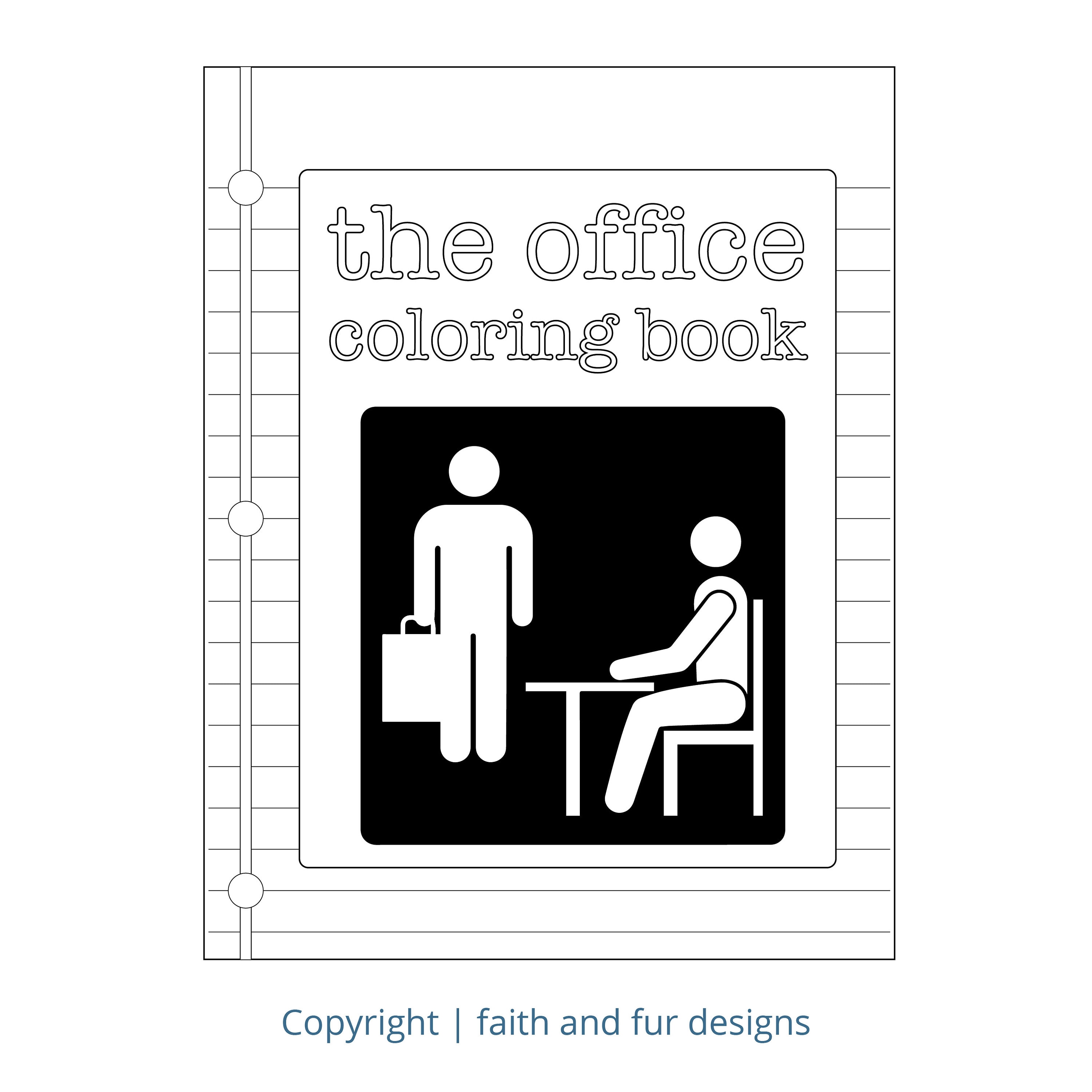The Office Coloring Book / Pages - Etsy