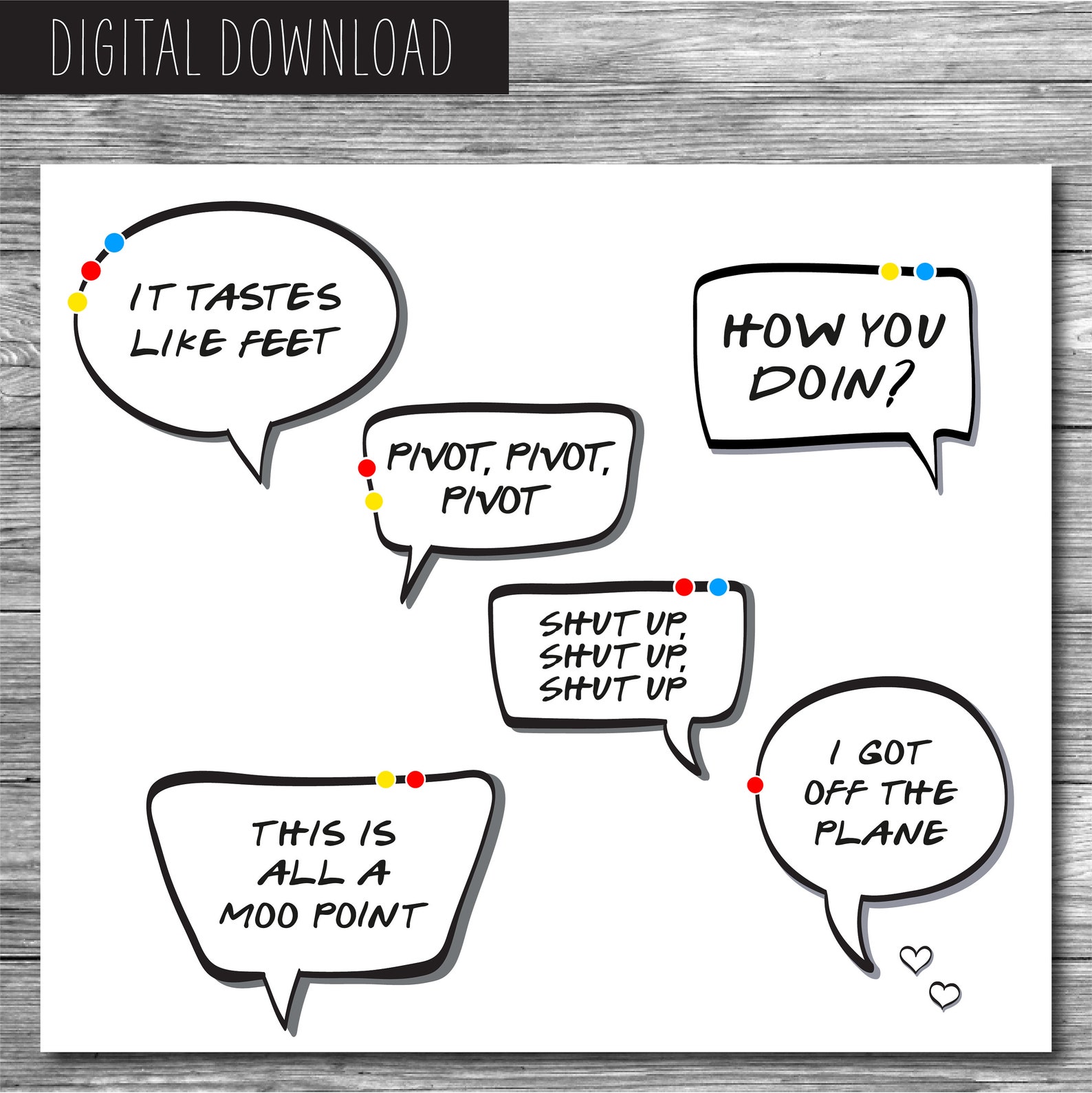 Friends Party Pack! - Etsy