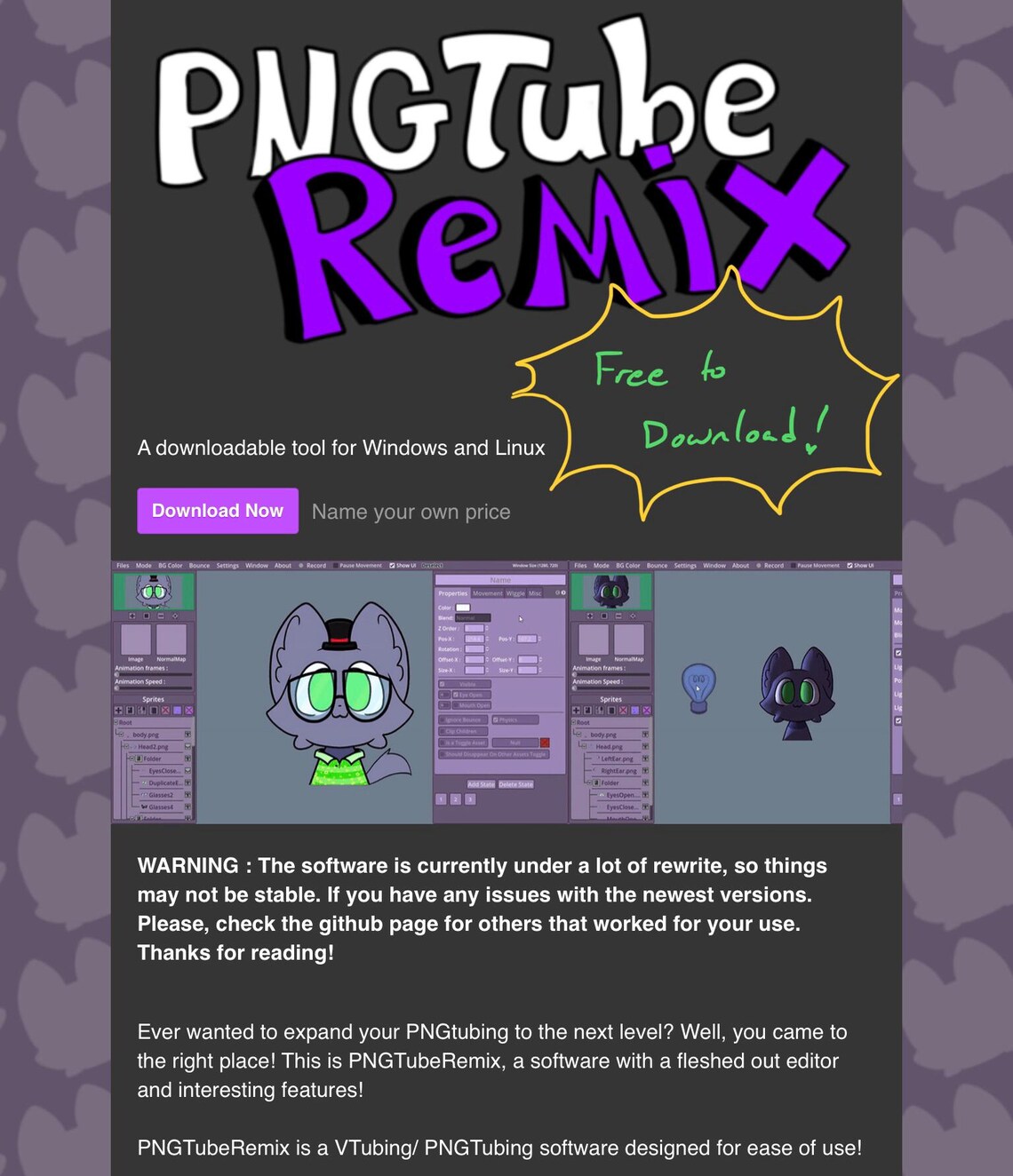 Vox Mouse-tracking Pngtuber, Hazbin Hotel - Etsy