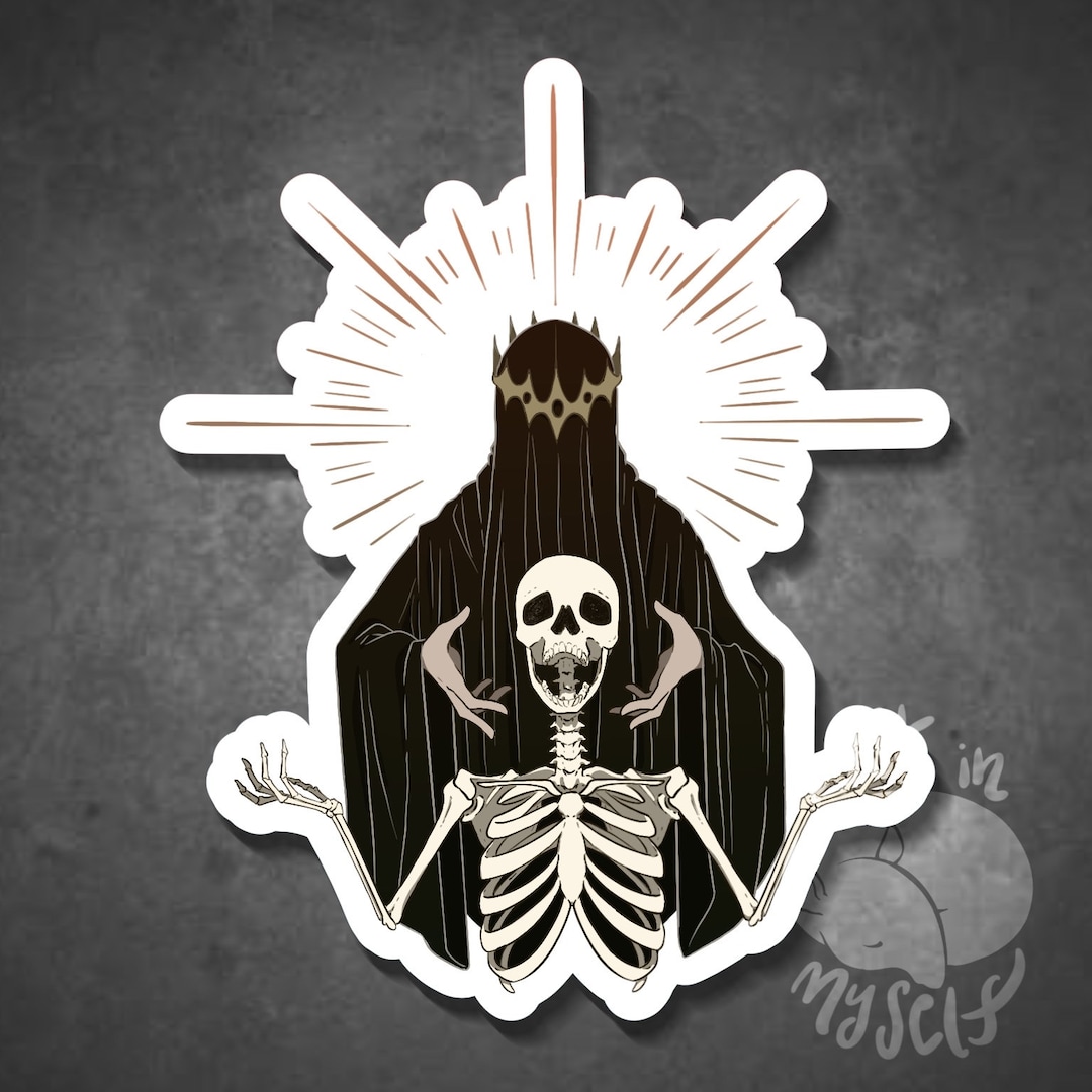 The Puppeteer Grieving Skeleton Sticker Skeleton Mourning - Etsy