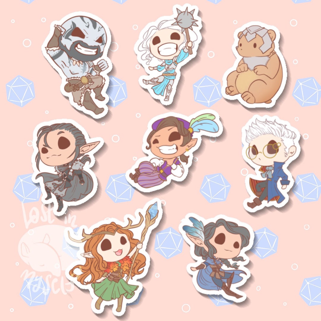 Vox Machina Sticker Sheet Critical Role Chibi Stickers - Etsy