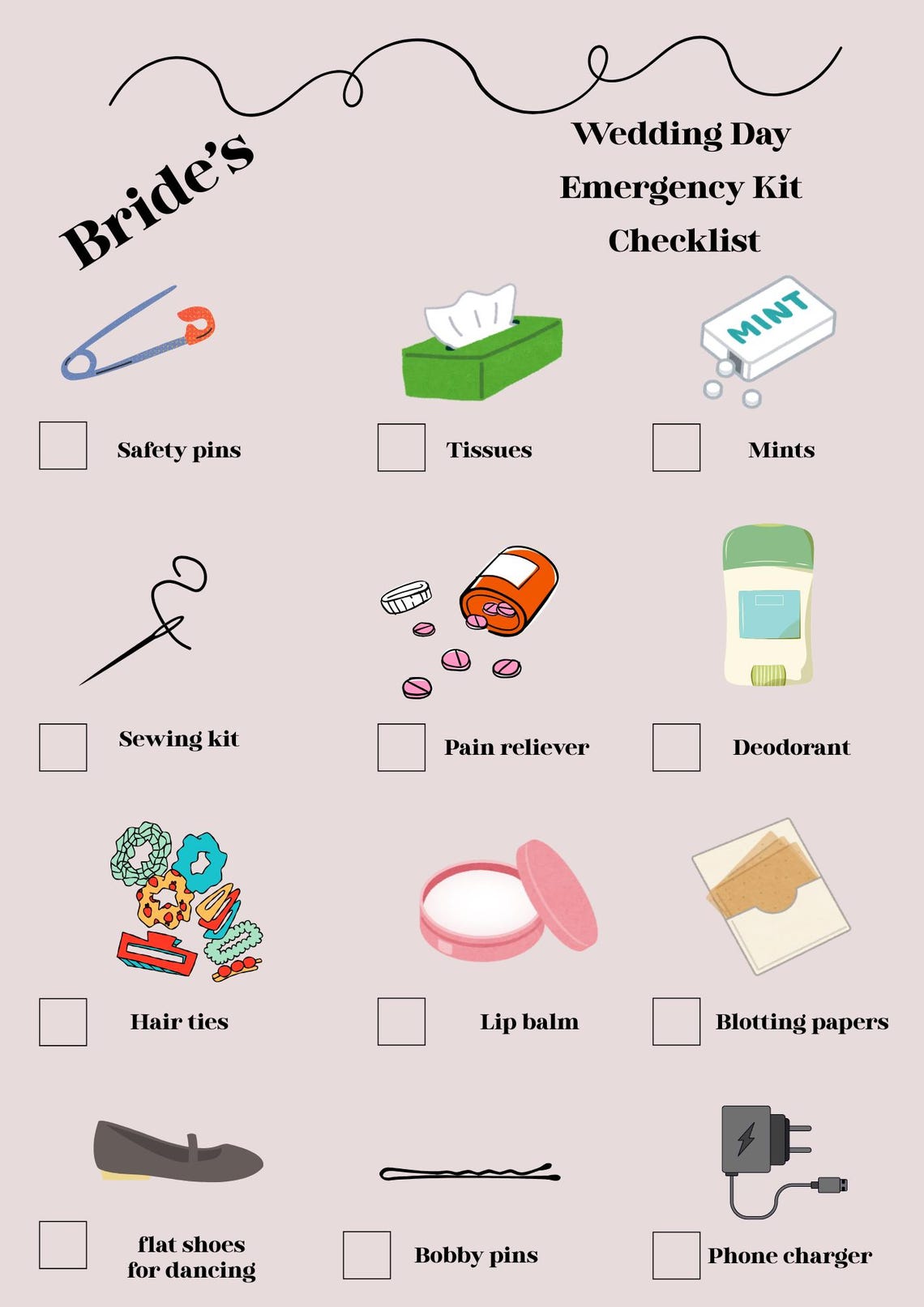 Ultimate Wedding Day Checklist Bundle – Editable on Canva, Wedding Day ...