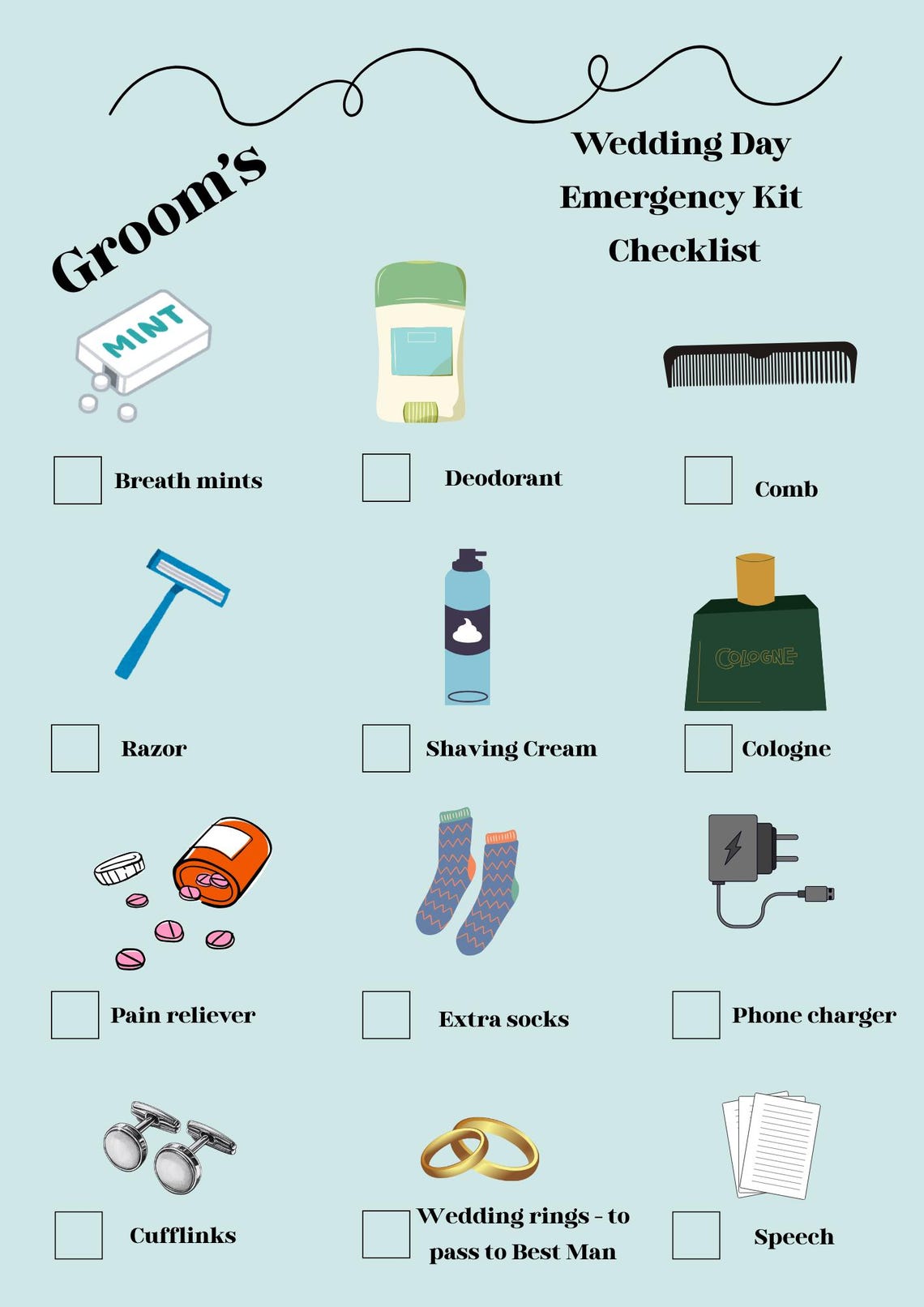 Ultimate Wedding Day Checklist Bundle – Editable on Canva, Wedding Day ...