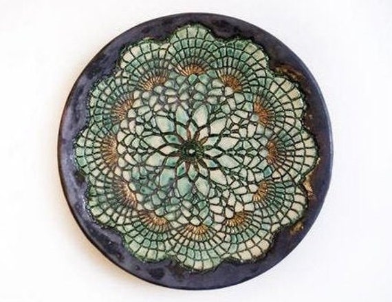 Art & Collectibles Sculpture Art Objects decorative plate ornamented ...