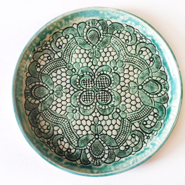 Lace Pottery - Etsy